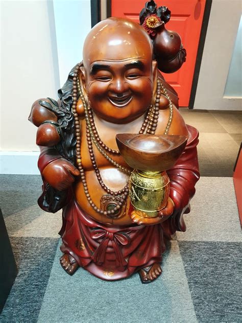 Big Laughing Buddha Statue Hobbies Toys Memorabilia Collectibles