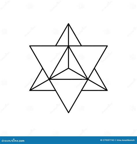 Vector Stellated Octahedron Also Called Stella Octangula And
