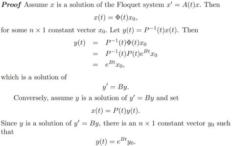 Theorem 271 Let Φtptebt Be As In Floquets
