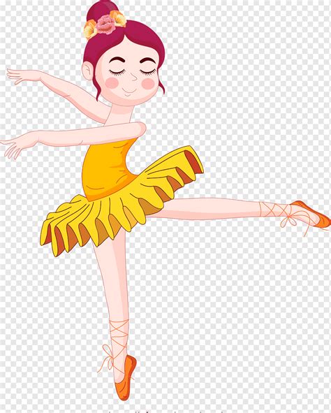 발레리나 아이콘 컬러 귀여운 만화 캐릭터 Png Pngwing