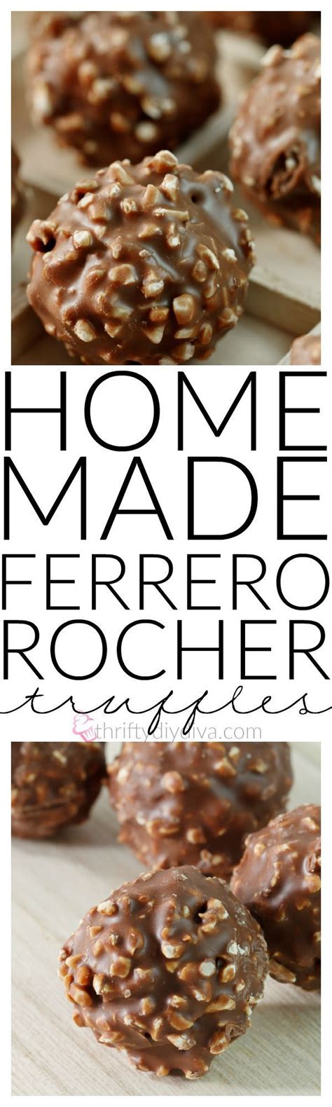 Homemade Ferrero Rocher Hazelnut Truffles Recipe Homemade Candies