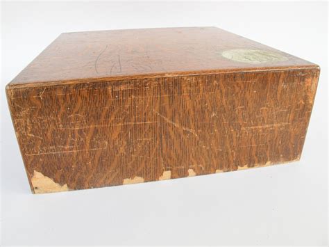 Yawman And Erbe Wood Two Drawer Index Card Catalog Cabinet Portland