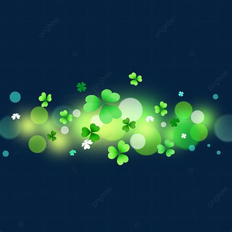 행운의 클로버 녹색 조명 일러스트 효과 성 패트릭의 날 클로버 빛나는 효율 Png 일러스트 및 Psd 이미지 무료 다운로드 Pngtree