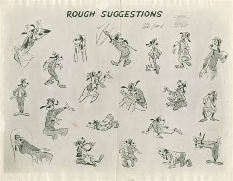 Goofy Photostat Model Sheet Id Dismodel19030 Van Eaton Galleries