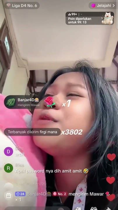 Live Tiktok April Da7 Rame Banget Yg Nonton Aprilda7 Youtube