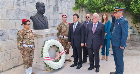 الوكالة الوطنية للإعلام النائب الخازن وضع إكليلا من الزهر على ضريح
