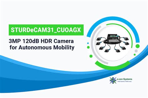 Superior HDR Multi Camera Solution To Revolutionize Autonomous Mobility Jetson AGX Orin