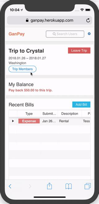 Github Dougkna Ganpay Expense Management Social Network App