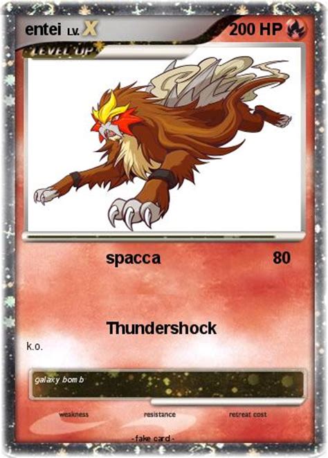 Pokémon Entei 990 990 Spacca My Pokemon Card