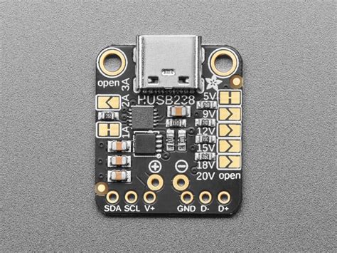 Updated Guide Adafruit Husb238 Usb Type C Power Delivery Breakout Adafruitlearningsystem