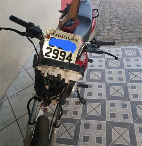 Polícia civil de Glória recupera moto furtada em menos de hs