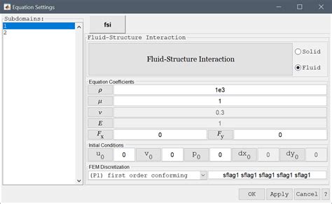 Featool Multiphysics Documentation Physics Modes