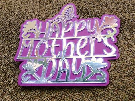 Svg Feliz Día De Las Madres Cake Topper Decoración Del Día De Las