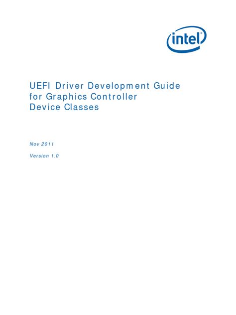 uefi driver graphics controller guide pdf device driver booting