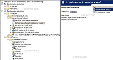 ajouter des scripts à l ouverture de session windows 7 dans un domaine