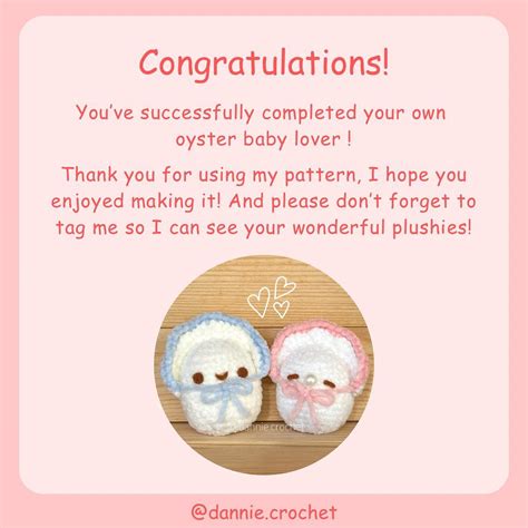《free Pattern Oyster Lovers💕》