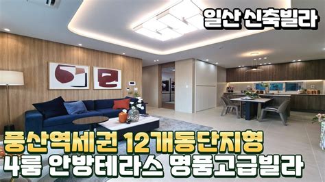 일산신축빌라 일산 풍동 4룸신축빌라 안방테라스 풍산역세권 12개동대단지 옵션좋은 고급신축빌라 No 882 Youtube