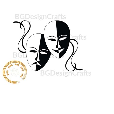 Theatre Masks Svg Theatre Svg Mask Svg Drama Mask Svg Cl Inspire
