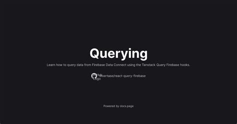 Querying