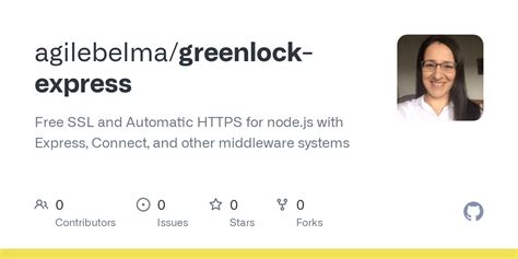 Github Agilebelma Greenlock Express Free Ssl And Automatic Https For