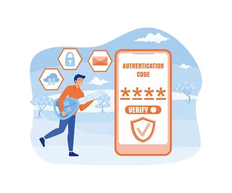 Premium Vector Otp Authentication Secure Verification Onetime