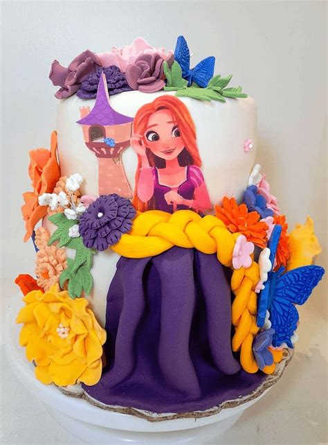 Rapunzel Birthday Cake Ideas Images Pictures Rapunzel Birthday Cake