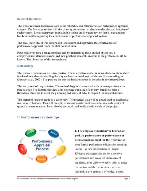 Teller Performance Evaluations E Amples Performance Review Phrases