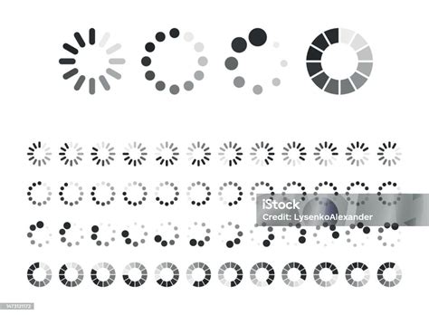 플랫 스타일의 로딩 바 아이콘입니다 격리된 배경에 진행 표시기 벡터 그림 다운로드 버튼 기호 사업 개념 교환에 대한 스톡 벡터 아트 및 기타 이미지 Istock