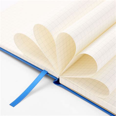 레더 A5 모눈 밴드 노트 격자 메모 수첩