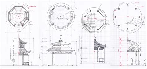 Plan And Elevation Of Gazebo Detail 2d View Cad Structural Block