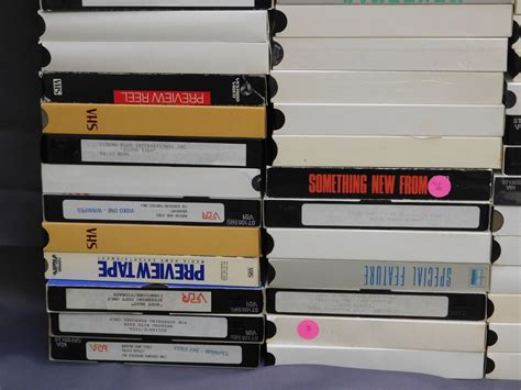Lot Of 50 Vintage Screenerpromo Vhs Tapes Assorted Genres And Titles