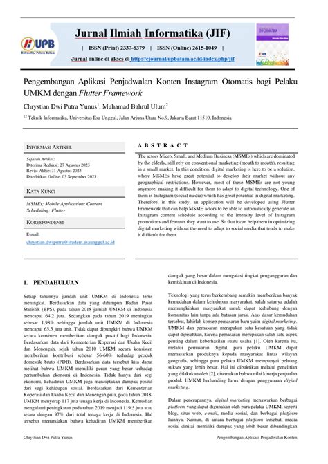 PDF PENGEMBANGAN APLIKASI PENJADWALAN KONTEN INSTAGRAM OTOMATIS BAGI