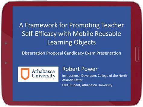 a framework for promoting teacher self efficacy with mobile reusable