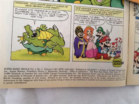 Super Mario Bros 1 Valiant Comic Book Feb 1991 1817562033
