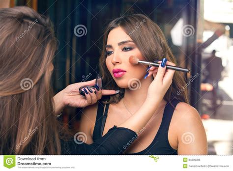 Sexy Applying Make Up