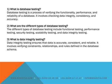 Ppt Top 20 Database Testing Interview Questions And Answers 2023
