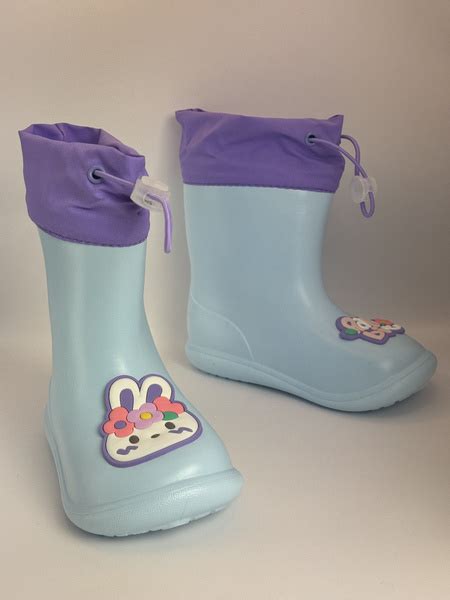 Сапоги резиновые Мальчики Девочки голубой Резина Без застёжки Демисезон купить C доставкой на