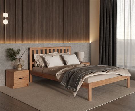 Buy Wooden Bed Online ⭐ Sofia Beech Bed 👉 Krok Wood Uk