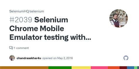 Selenium Chrome Mobile Emulator Testing With Specific Phone Resoultion