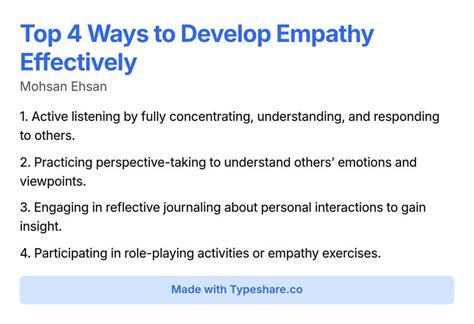 Top 4 Ways To Develop Empathy Effectively Read This Post And More On My