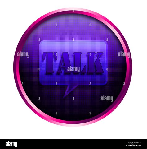 Talk Concept Speech Button Stock Photo Alamy