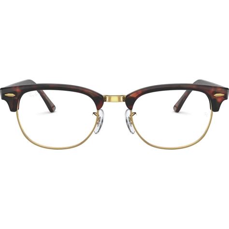 Ray Ban Rx5154 Clubmaster Square Prescription Eyeglass Frames Mock