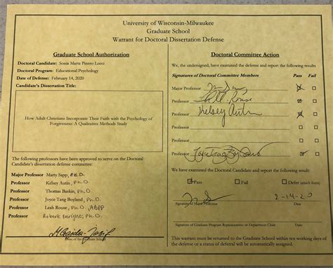 Road To PhD Educational Psychology University Of Wisconsin Milwaukee Dissertation