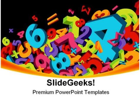 Abstract Numbers Education Powerpoint Templates And Powerpoint