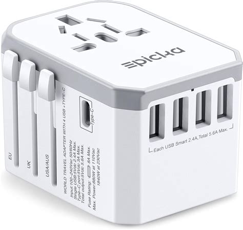 Epicka Universal Travel Adapter International Power Plug