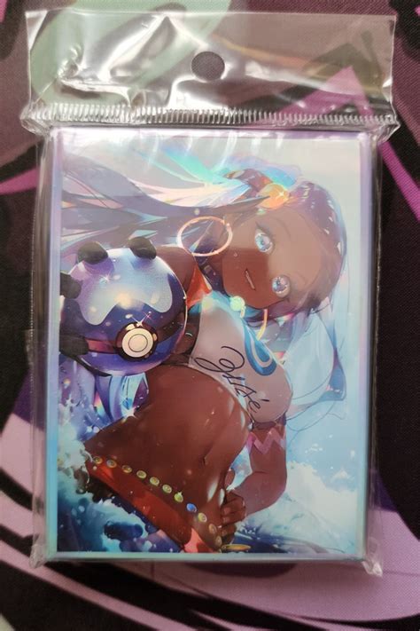 Pokemon Tcg Gym Leader Nessa Card Sleeves Hobbies And Toys Toys And Games
