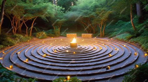 Premium Ai Image The Sacred Labyrinth Is A Sacred Space Where Seekers