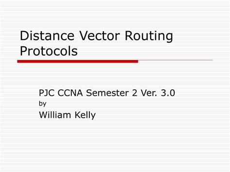 Ppt Distance Vector Routing Protocols Powerpoint Presentation Free Download Id3010400