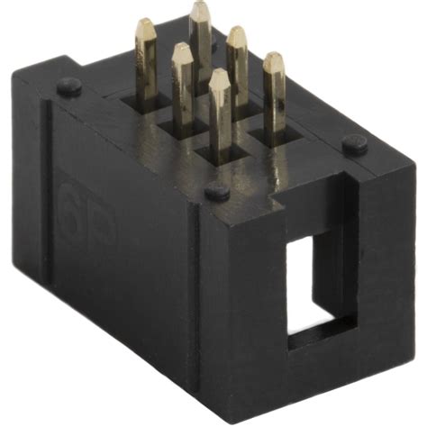Idc Male Connector Shrouded Header 6 Pin Protostack