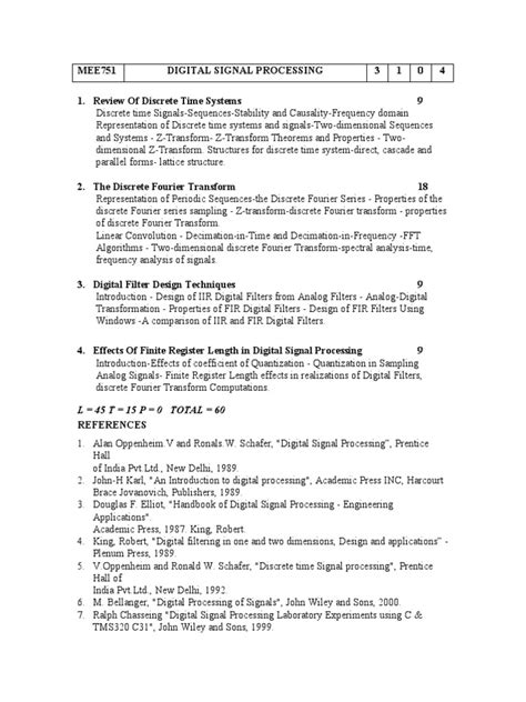 digital signal processing pdf digital signal processing